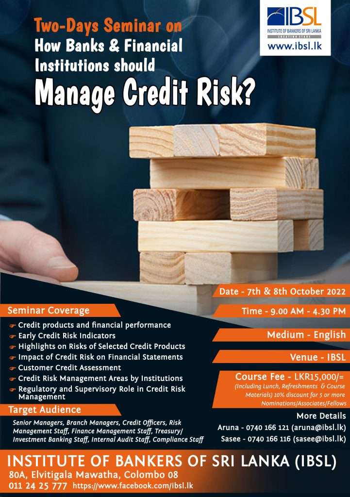 Two-Days Seminar on How Banks & Financial Institutions Should Manage ...