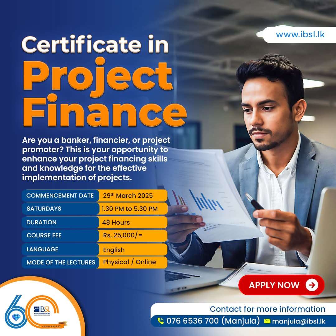 Certificate in Project Finance - IBSL